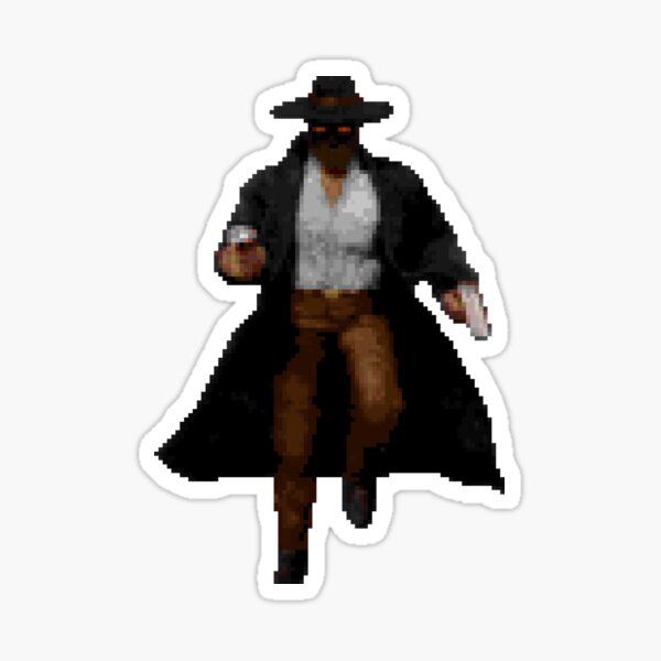 "Monolith Blood DOS 1997 PC Game - Caleb Running" Sticker for Sale by ...