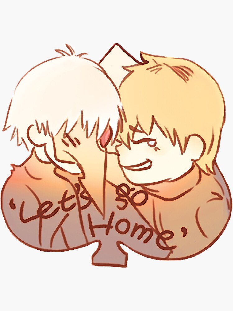 "Let_amp_39_s Go home" Sticker for Sale by Kanfato | Redbubble