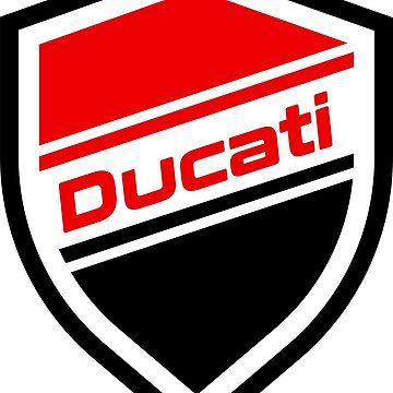 "Ducati Logo V1" Sticker by MotorcycleLove | Redbubble