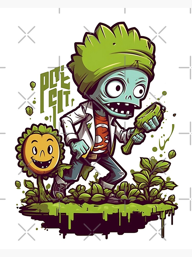 Zombie Series Zombie Grow Plant Plants Vs Zombies Canvas