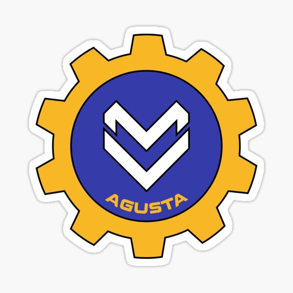 "MV Agusta Logo V1" Sticker by MotorcycleLove | Redbubble