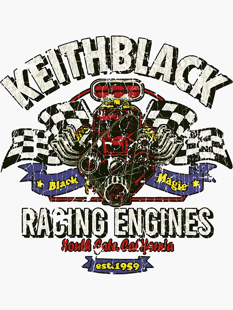 "KEITH BLACK RACING ENGINES 1959 VINTAGE" Sticker for Sale by ...