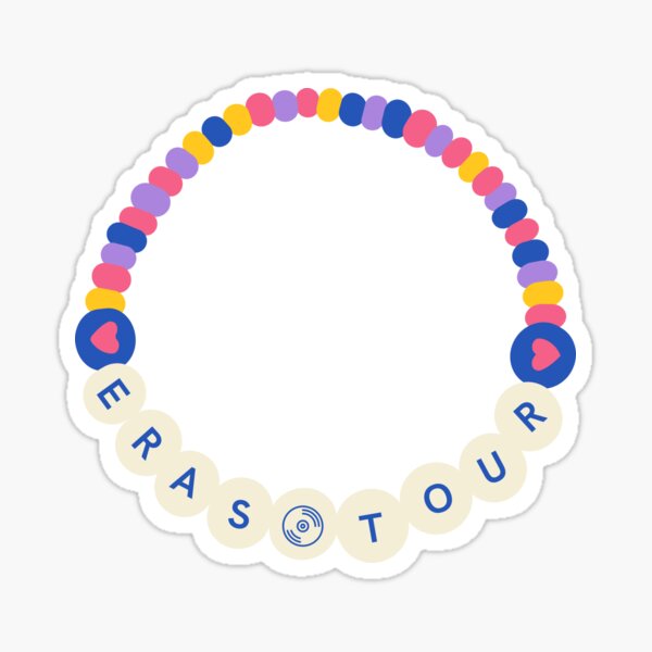 "Eras Tour Friendship Bracelet" Sticker for Sale by bethbubblesart ...