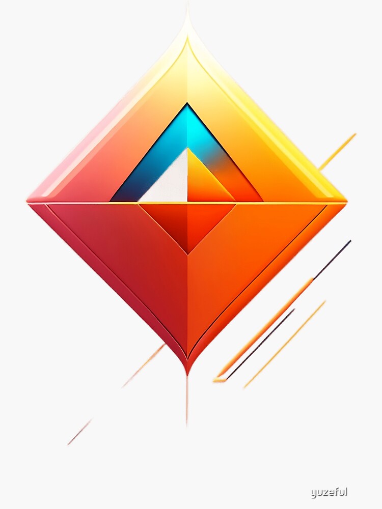 "The Fire Square, A Symbol of Holy Flame" Sticker for Sale by yuzeful ...