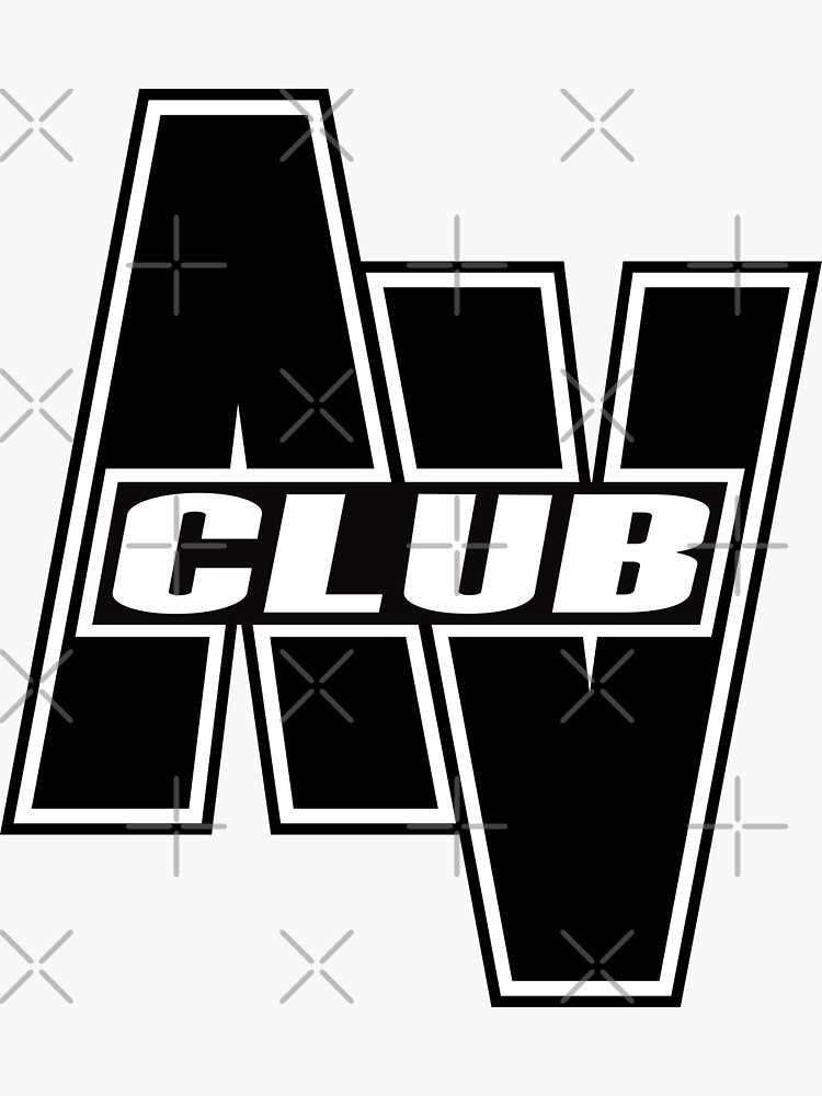 "AV AUDIO VISUAL CLUB" Sticker for Sale by Jake Dault | Redbubble