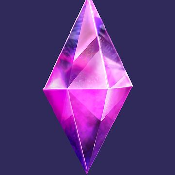 "Sims 4 Purple Stylized Plumbob" Sticker for Sale by JessiDeerArt ...
