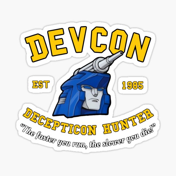 "Devcon, Decepticon Hunter" Sticker for Sale by TFMultiverse | Redbubble