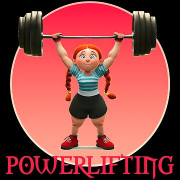 "Powerlifting" Sticker for Sale by angoma | Redbubble