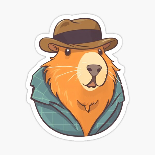 "Capybara Gangster Lifestyle" Sticker for Sale by Ayzenstickers | Redbubble