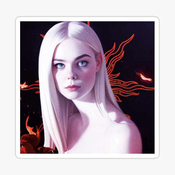 "elle fanning" Sticker for Sale by Neonkerely | Redbubble