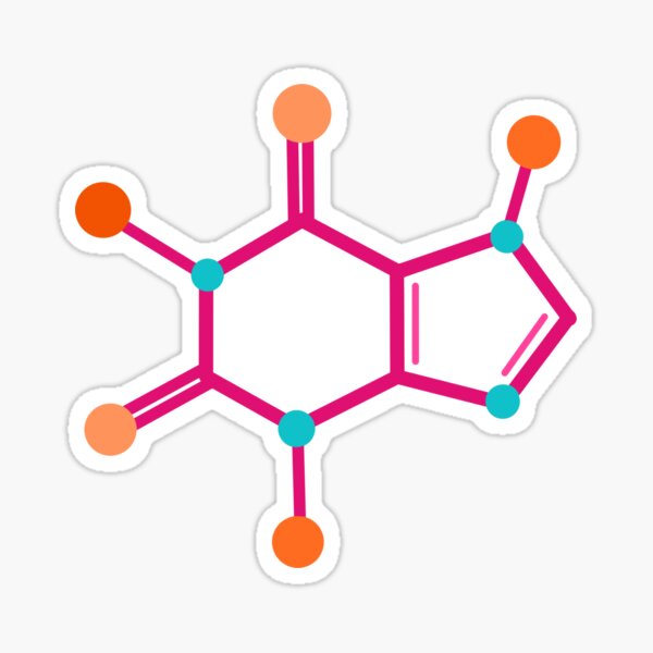 "caffeine molecule" Sticker for Sale by alliegriese | Redbubble