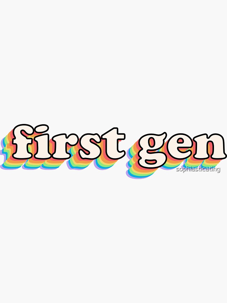 "first gen" Sticker for Sale by sophiasticating | Redbubble