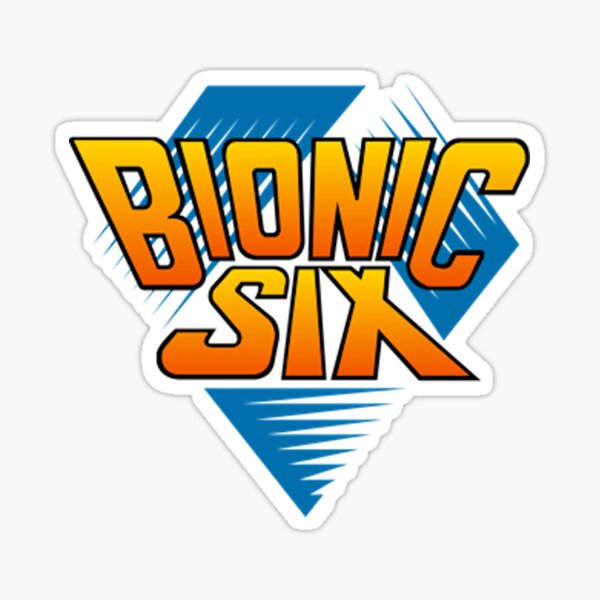 "CARTOON BLAST- 80S THE BIONIC SIX" Sticker for Sale by BRICKCITYSTUDIO ...