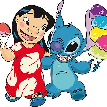 "lilo and stitch summer" Sticker by Lizgonzalez09 | Redbubble