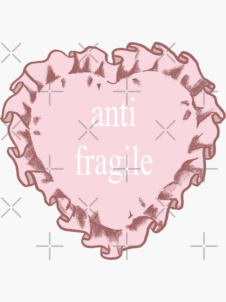 "lesserafim antifragile heart" Sticker for Sale by hugbeom | Redbubble
