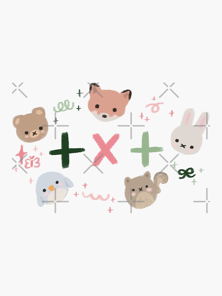"txt members animal ver" Sticker for Sale by hugbeom | Redbubble
