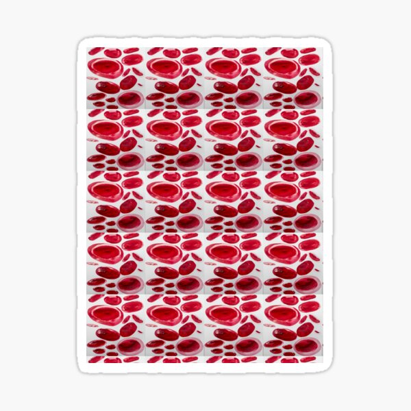 "Blood Red" Sticker for Sale by michdevilish | Redbubble
