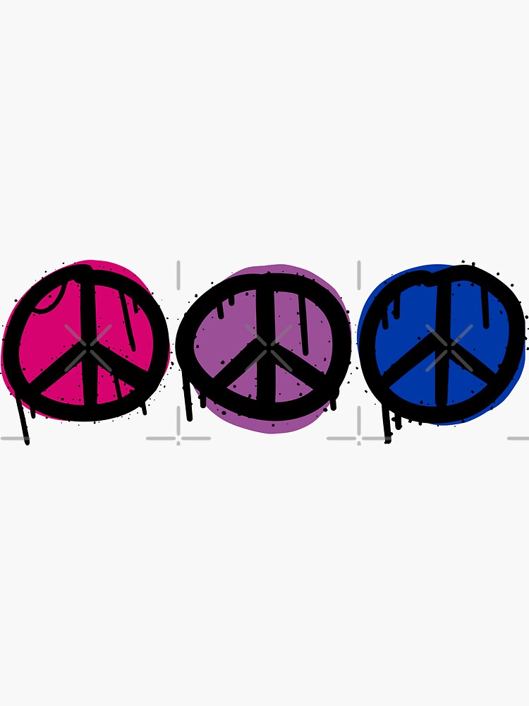 "BISEXUAL FLAG PEACE SYMBOLS | ABSTRACT BI FLAG | BISEXUAL PEACE SIGN ...