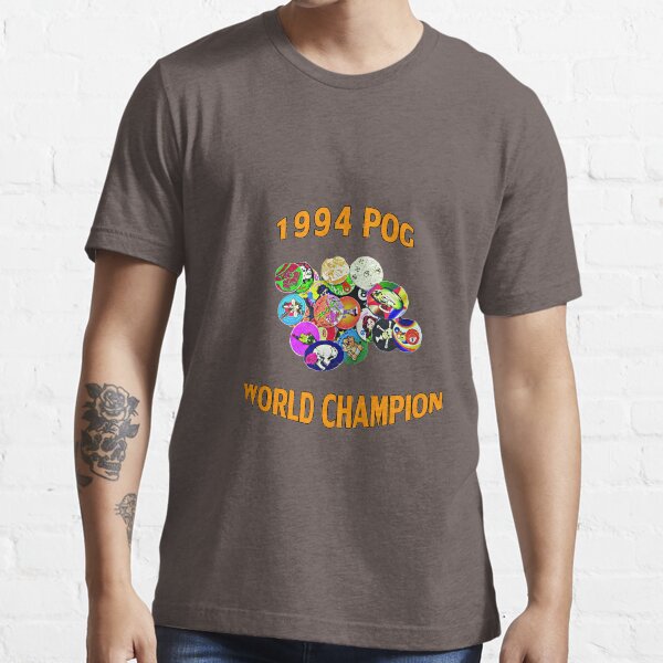 "Pog World Champion " T-shirt for Sale by Cams86 | Redbubble | pogs t ...