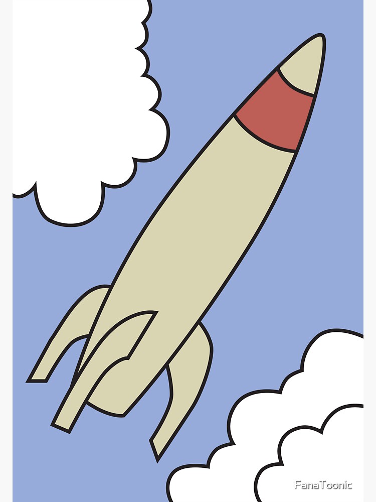 "Rocket Picture from Bart Simpson's Room" Sticker for Sale by ...