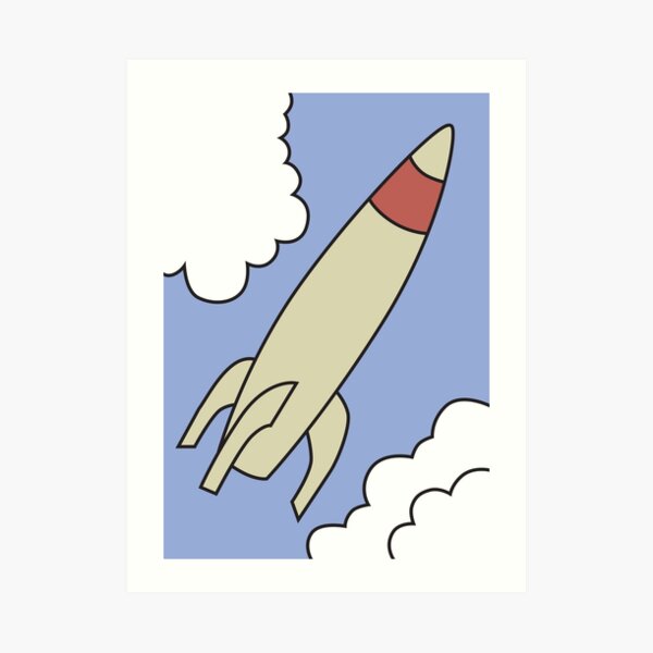 "Rocket Picture from Bart Simpson's Room" Art Print by FanaToonic ...