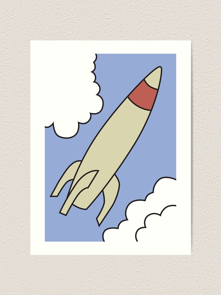"Rocket Picture from Bart Simpson's Room" Art Print by FanaToonic ...