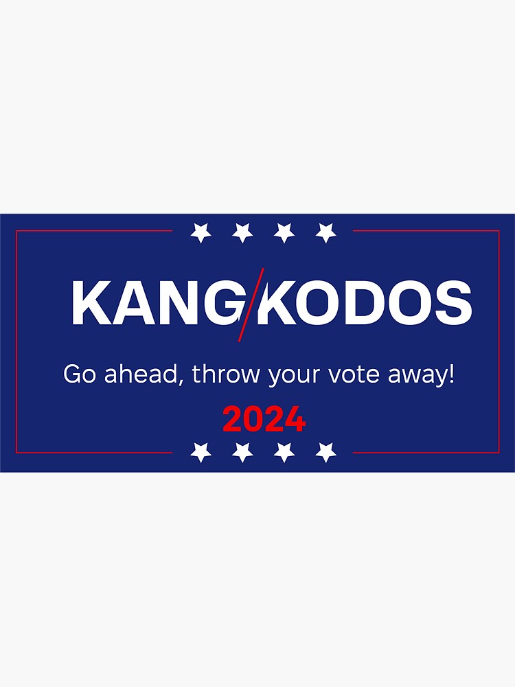 "Kang/Kodos 2024 US Election" Sticker for Sale by honsaar | Redbubble
