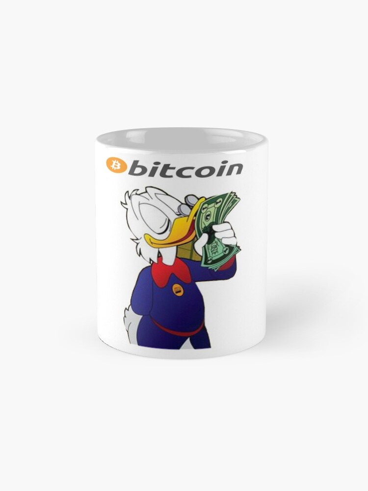 "Bitcoin BTC Crypto Millionär Dagobert Duck" Kaffeebecher von ...