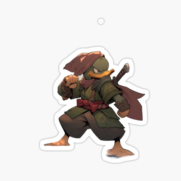 "Ninja Duck" Sticker by llalbin | Redbubble