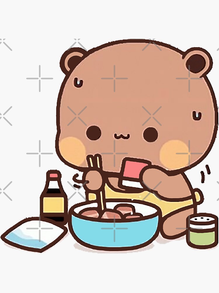 "Bubu Bear | Chef Bear | Bubu and Dudu Sticker Sticker" Sticker for ...