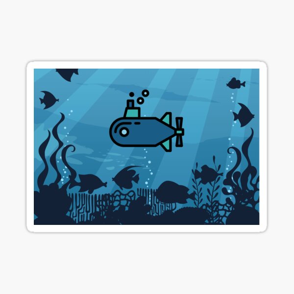 "The Unknown Deep" Sticker for Sale by DaffodilArts | Redbubble