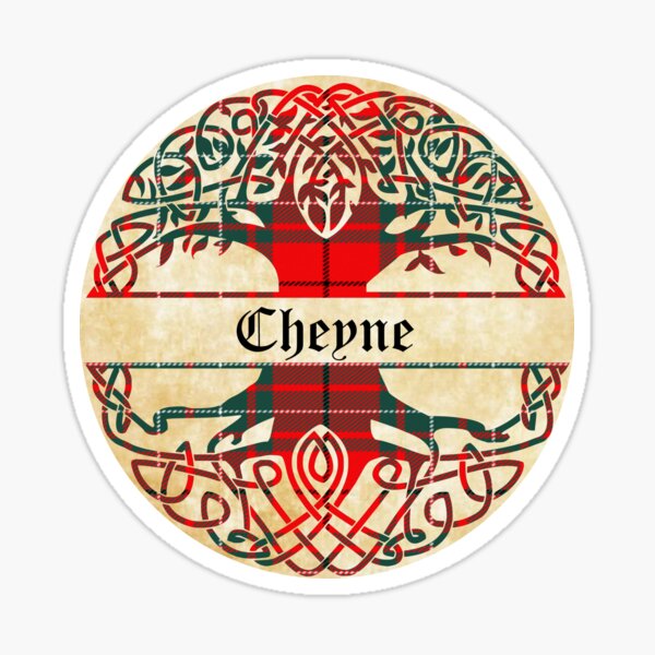 "Cheyne Tree of Life Clan Scottish Surname tartan" Sticker for Sale by ...