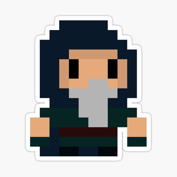 "Mysterious old man - OSRS RuneScape – Pixel character" Sticker for ...