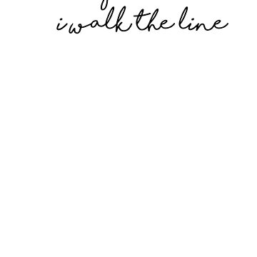"Walk the line" Sticker for Sale by teegsmeegs | Redbubble
