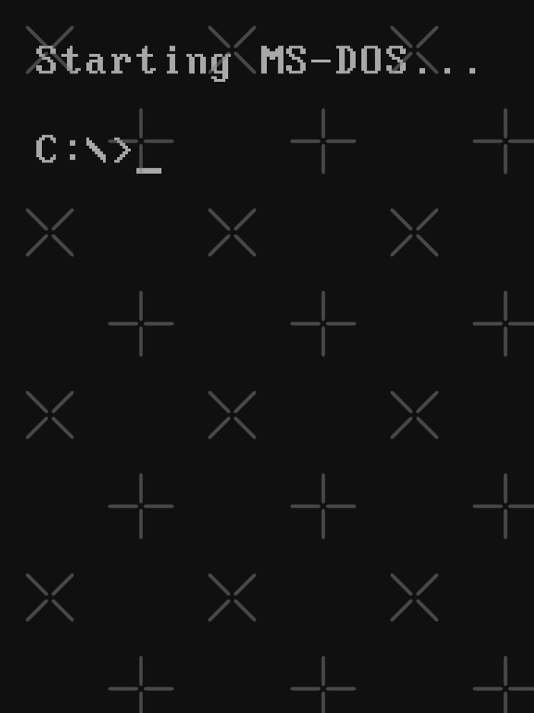 "MS-DOS" T-shirt for Sale by MammothTank | Redbubble | msdos t-shirts ...