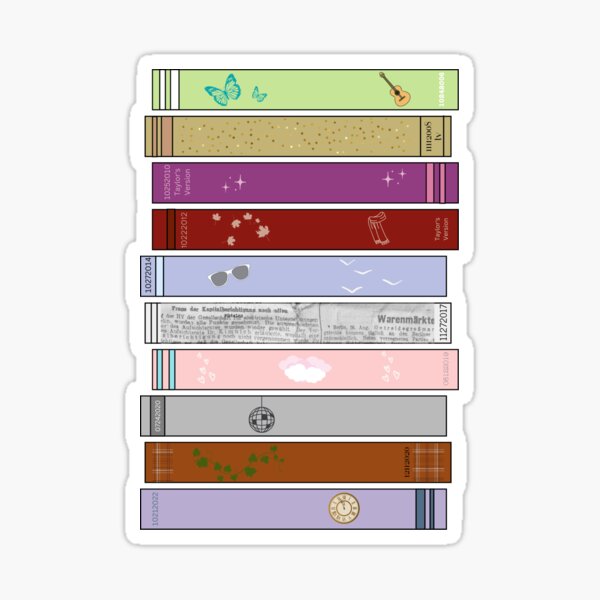 "Taylor Swift Eras Books" Sticker for Sale by koverman1 | Redbubble