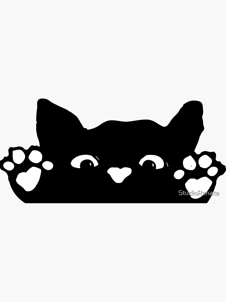 "Funny Snooping cat meme" Sticker for Sale by StudioRenate | Redbubble