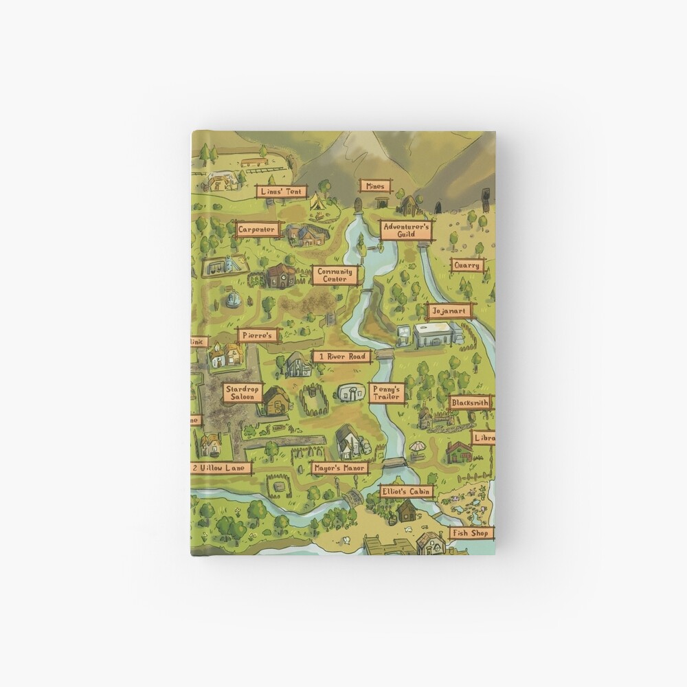 "Stardew Valley Map" Poster for Sale by renthewarrior | Redbubble