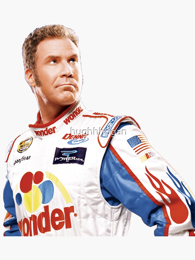 "Will Ferrell Talladega Nights Ricky Bobby" Sticker for Sale by ...