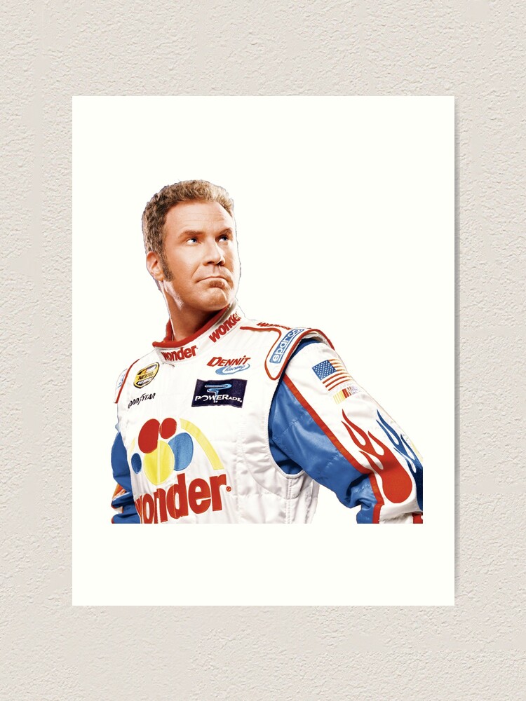 "Will Ferrell Talladega Nights Ricky Bobby" Art Print for Sale by ...