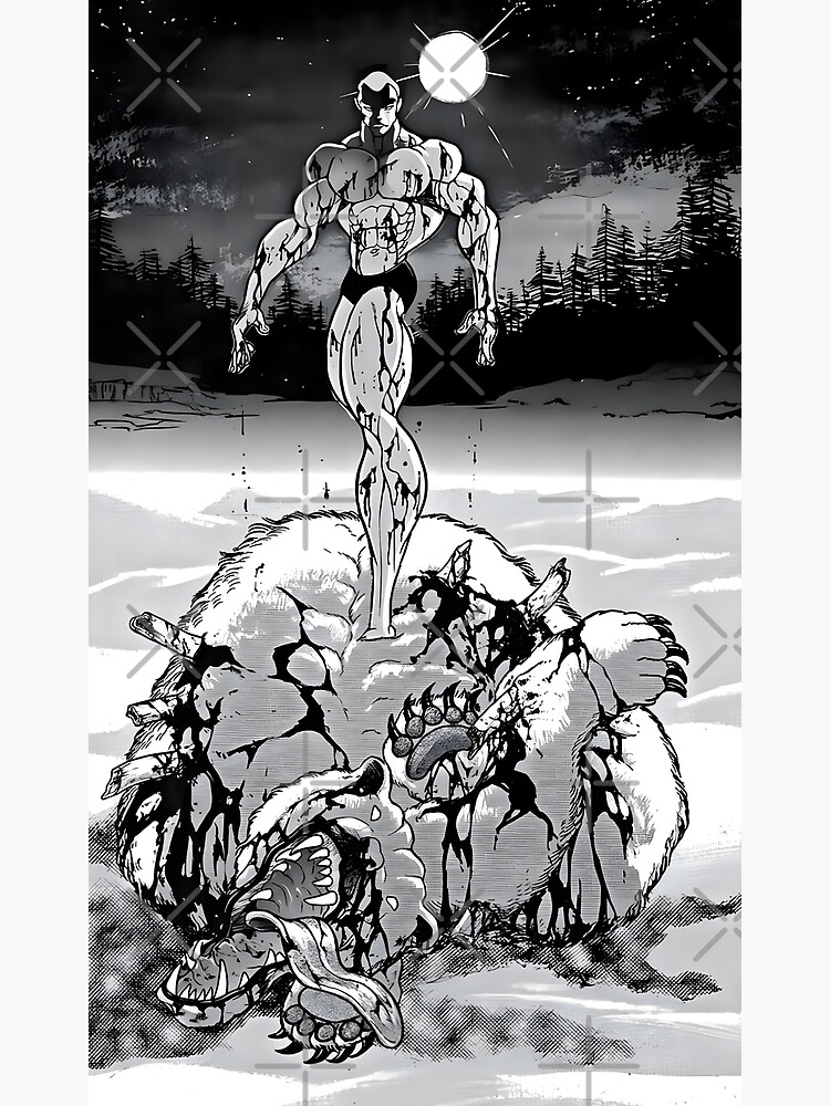 "Jack Hanma Polar Bear" Poster for Sale by StarGorilla | Redbubble