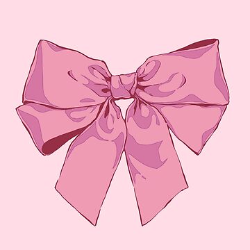 "The cute pink bow ribbon " Sticker for Sale by MinimalAnGo | Redbubble