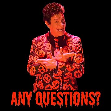 "David S. Pumpkins - Any Questions? II - Black BG" Sticker for Sale by ...