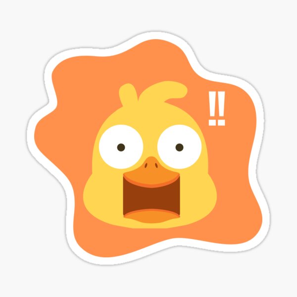"Shocked Duck face By ReelanceDigit" Sticker for Sale by ReelanceDigit ...