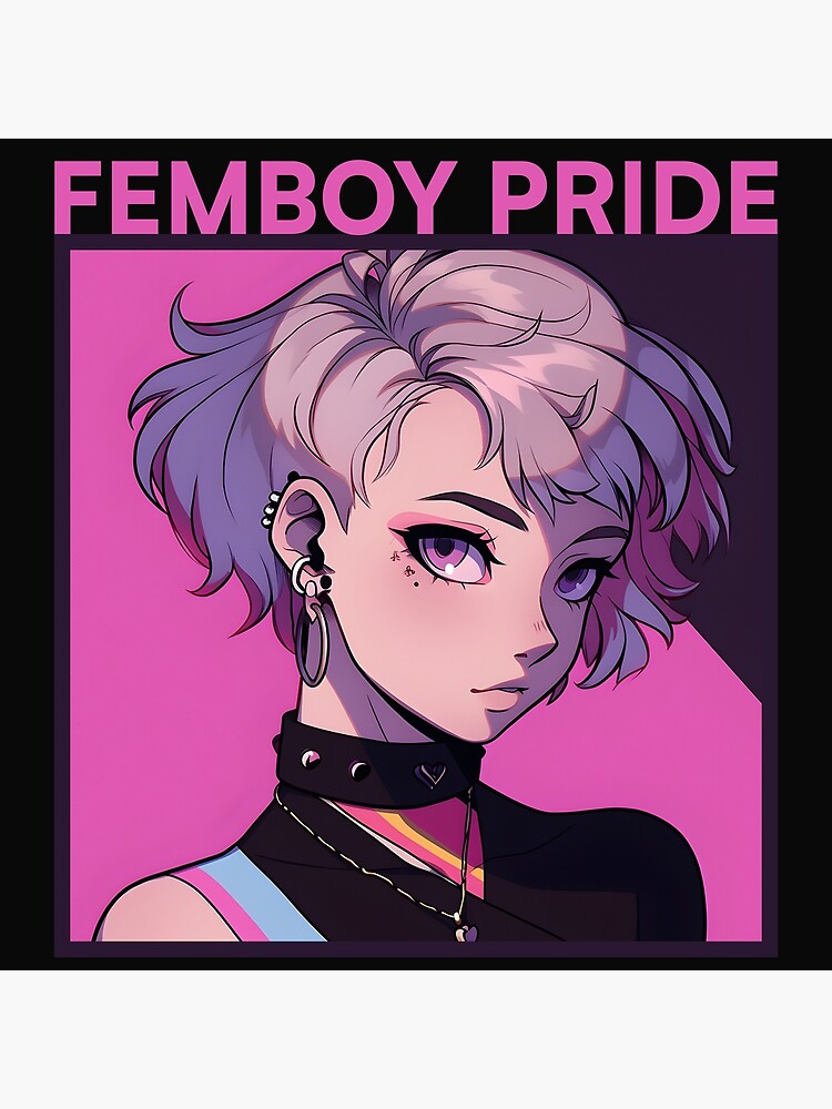 "Femboy Gay Pride Celebration LGBT Character Artwork" Poster for Sale ...