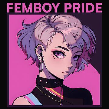 "Femboy Gay Pride Celebration LGBT Character Artwork" Poster for Sale ...