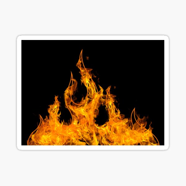 "CLASSIC REAL FLAME " Sticker for Sale by MarcosCarvalho | Redbubble