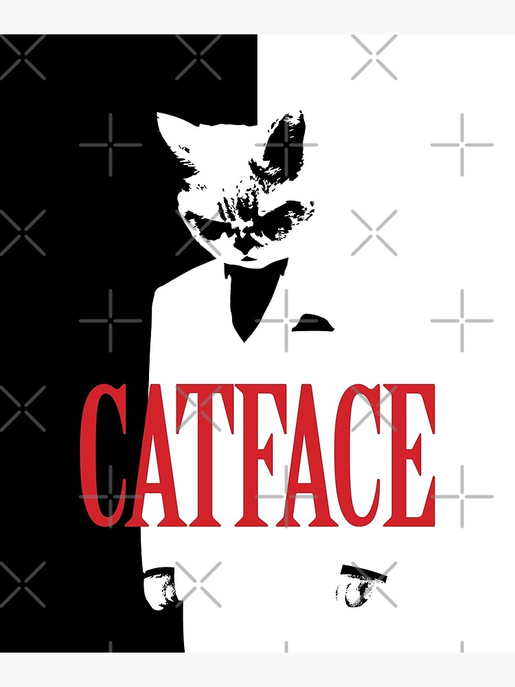 "Catface | Funny Scarface Parody Kitten T-shirt - Perfect Cat Lover ...