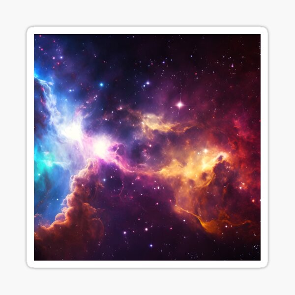 "Galaxy Space Stars Nebula Nr.1" Sticker for Sale by ArtFireGallery ...