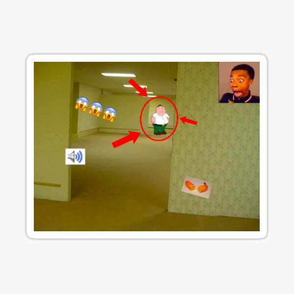 "Backrooms" Sticker for Sale by AkaBunndy | Redbubble